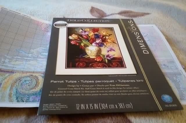 Отшив проекта DIMENSIONS " Попугайские тюльпаны" отчет 8