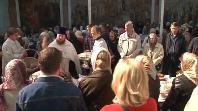 Освящение куличей 2016 год