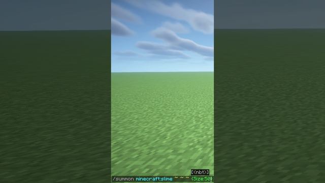 Как заспавнить слайма любого размера в Minecraft
