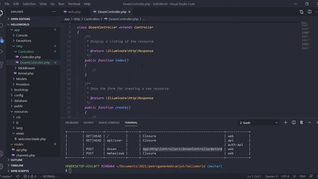 Laravel 02 Routing dan Controller Praktik - смотреть видео онлайн от «Интеллектуальный код» в ...