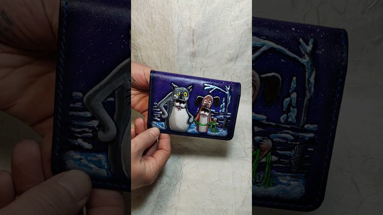 Обложка для паспорта и авто документов. Изделия из кожи. СКСтиль. Видео обзор:  Жил-был пёс 4.