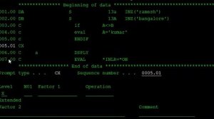 IF STATEMENT IN RPGLE