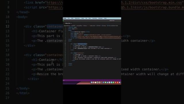 Difference between Container & Container fluid in Bootstrap — смотреть ...
