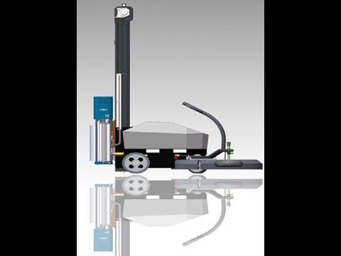 Робот-обмотчик паллет R600 с пре-стрейчем до 350%.