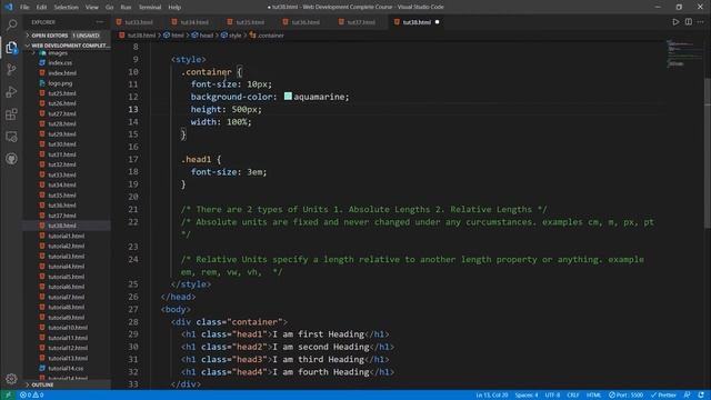CSS Tutorials - CSS Units - em rem vw vh px pt | Web Development Nepali ...