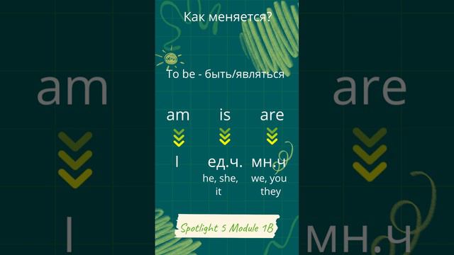Школьная грамматика английского языка. 5 класс. Глагол to be
