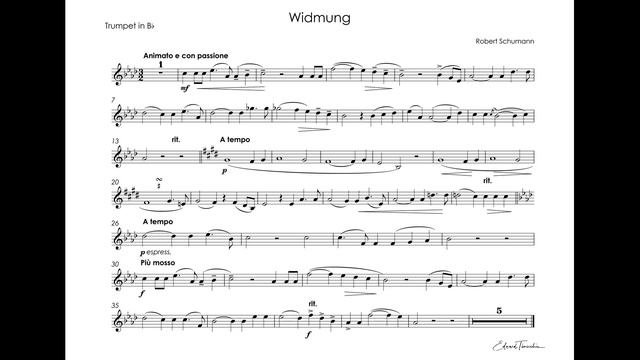 Schumann, Robert - Widmung - Sergei Nakariakov trumpet Bb