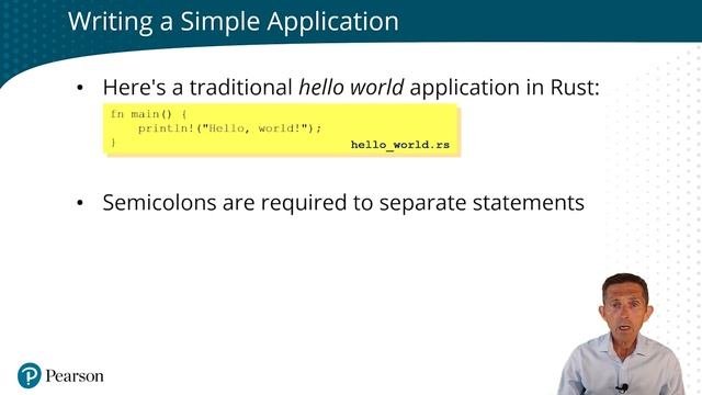 005. 1.2 Writing your first Rust application