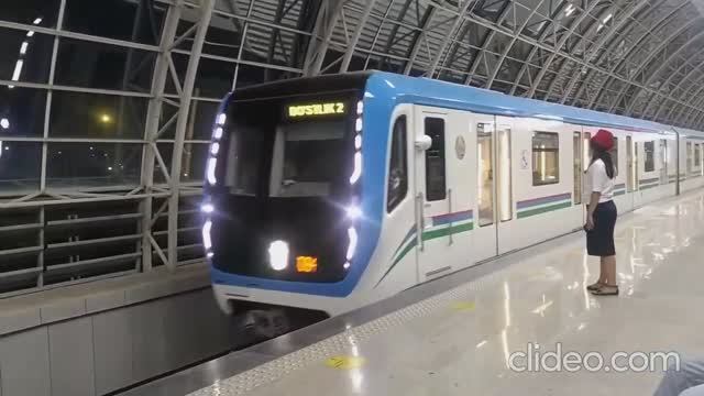 Ташкентский метрополитен. Кольцевая линия (Куйлюк). Tashkent subway. 2021