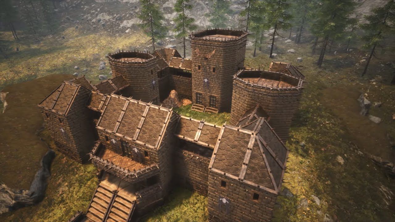 как построить стартовую крепость  - CONAN EXILES