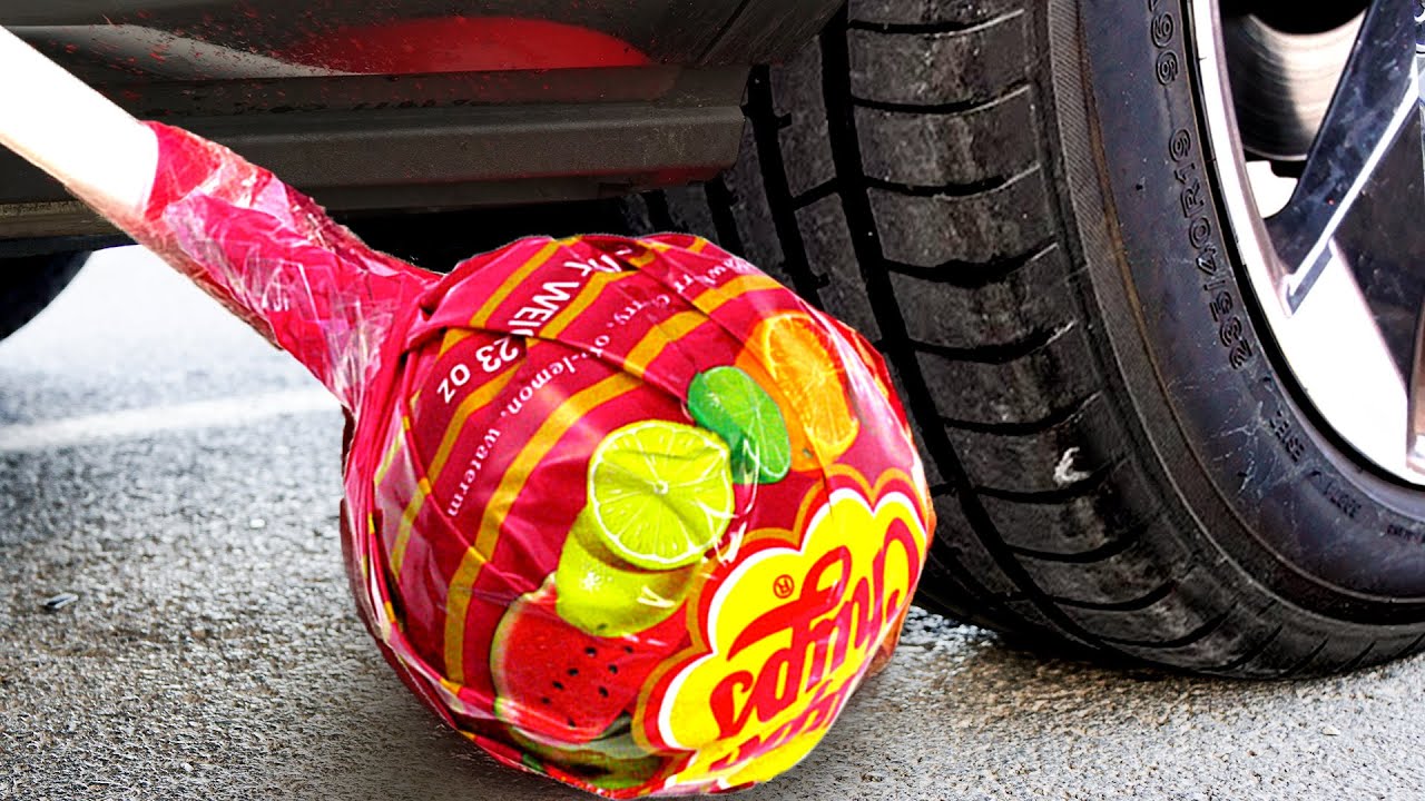 Crushing Crunchy & Soft Things by Car! - EXPERIMENT_ JELLY GLOVE vs CAR ...