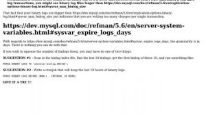 Databases: Maximum overall size of MariaDB binary logs (3 Solutions!!)