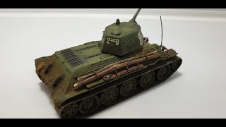 Сборка и покраска танка Т- 34/76 в 72 масштабе (танковый бой часть 3)
