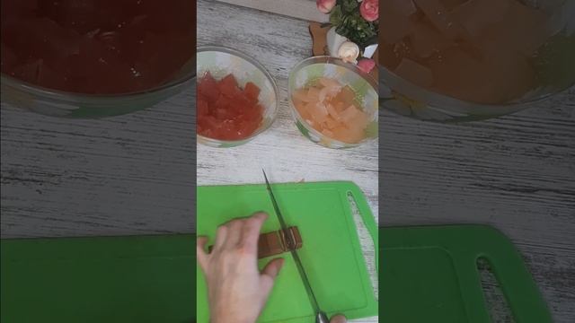 Желейный десерт Мозайка.     Десерт без выпечки