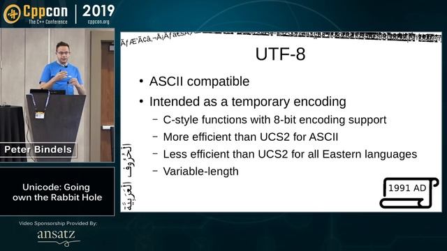 Unicode_ Going Down the Rabbit Hole - Peter Bindels - CppCon 2019