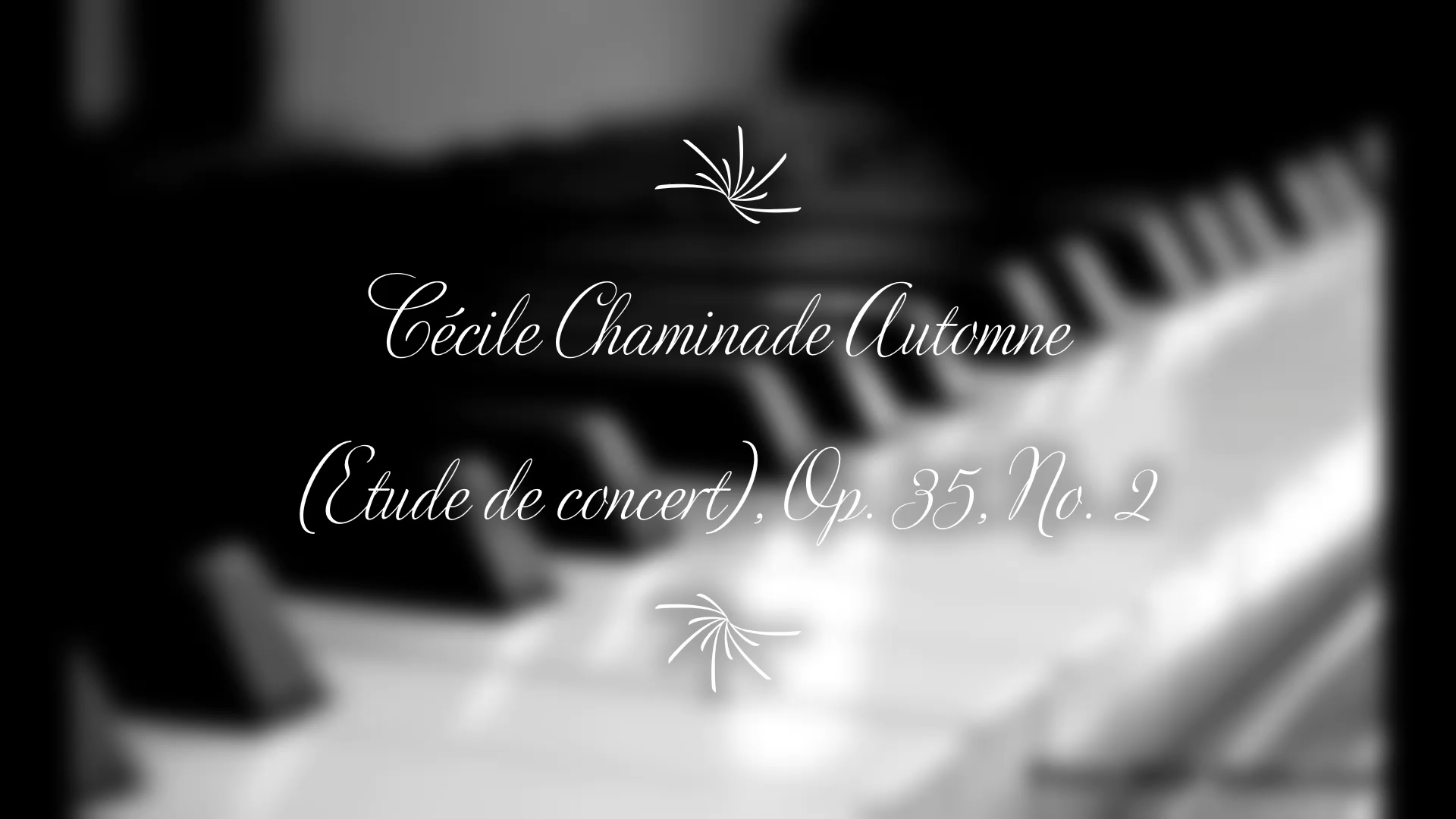 Cécile Chaminade Automne (Etude de concert), Op. 35, No. 2 Piano Tutorial
