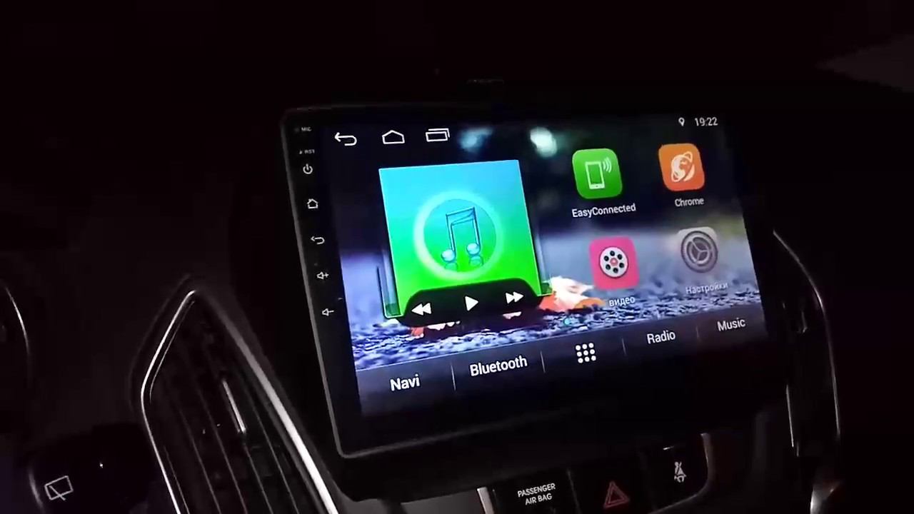 Hyundai IX35, магнитола 10.0 дюймов на Android 7.1 из Китая (в штатное место).
