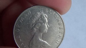 Coin of Isle of Man 1980(Mythical animal)/Монета Остров Мэн 1980 год(Мифическое животное)
