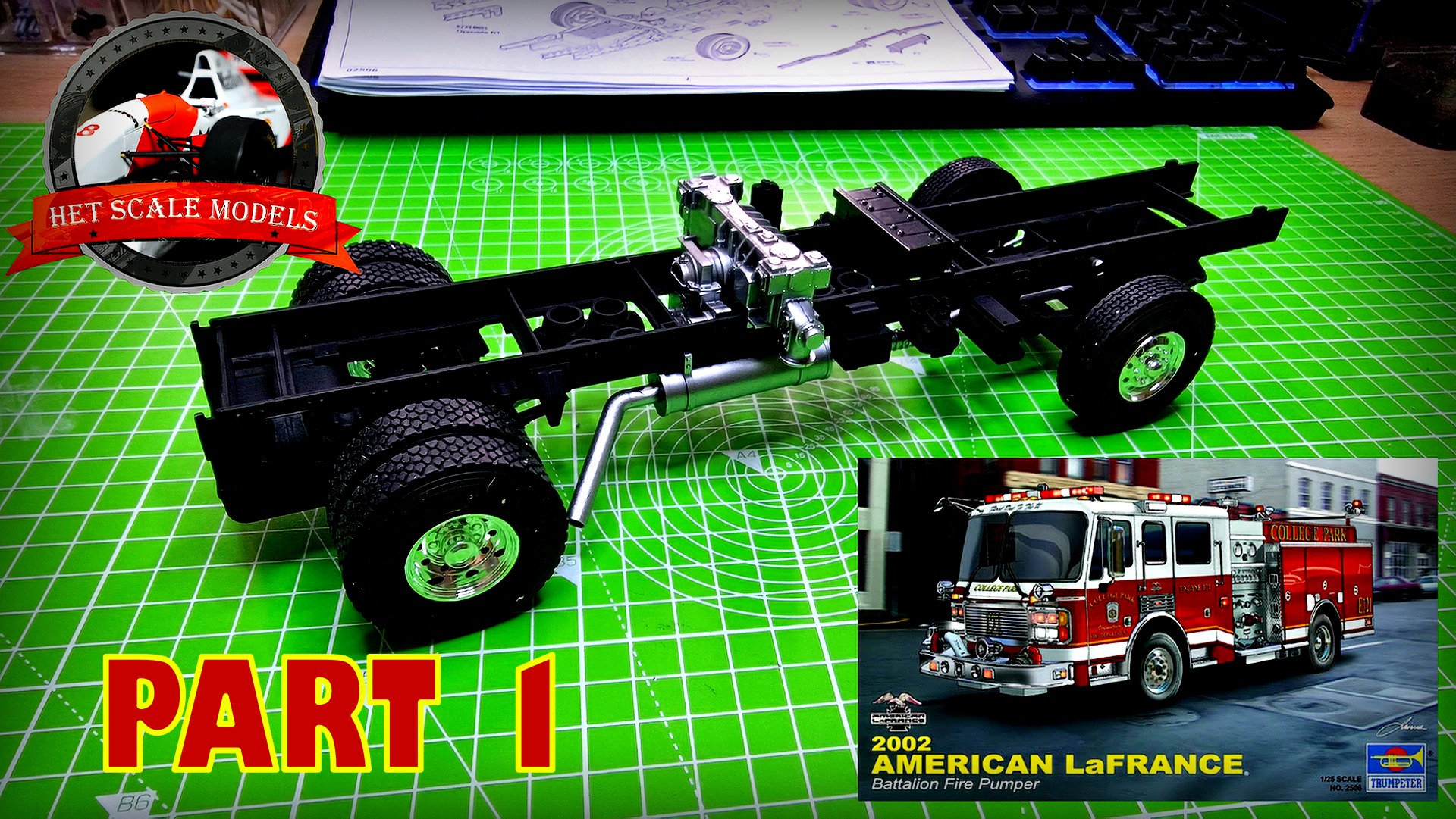 American LaFrance Eagle Fire Pump 1/25 Trumpeter Part 1