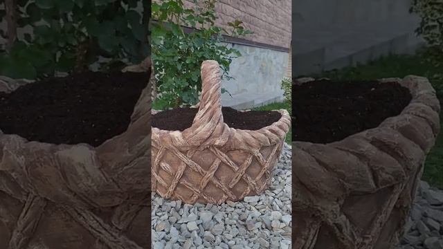Корзина- клумба своими руками Арт-бетон