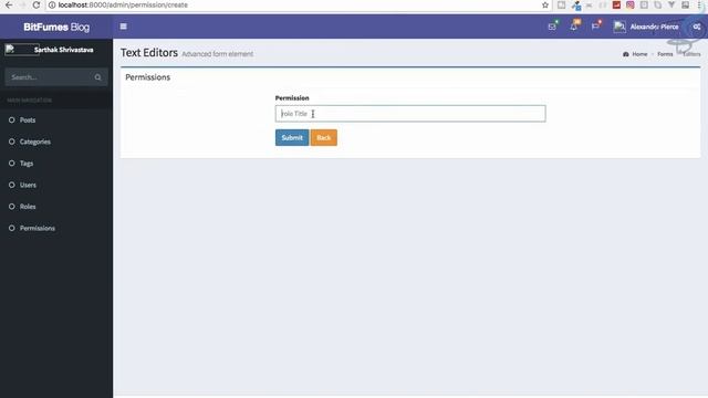 Laravel - Create Blog and Admin Panel | Permissions for Admin User CRUD 26 – смотреть онлайн ...