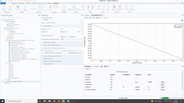 Виртуальное исследование помехоустойчивости и помехоэмиссии печатной платы в COMSOL Multiphysics