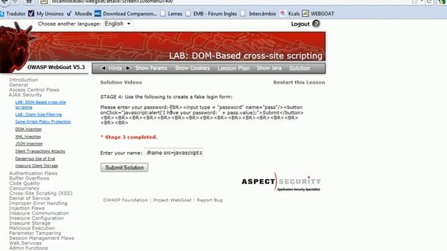 5 | Ajax Security | LAB DOM Based cross site scripting – смотреть онлайн видео от Сетевое ...
