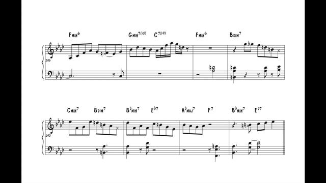 Barry Harris - Donna Lee (Transcription)