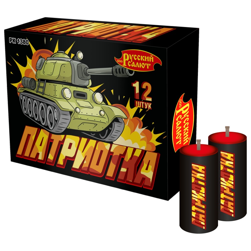 Петарда Патриотка РК1380 Русский салют | Пиромаркет