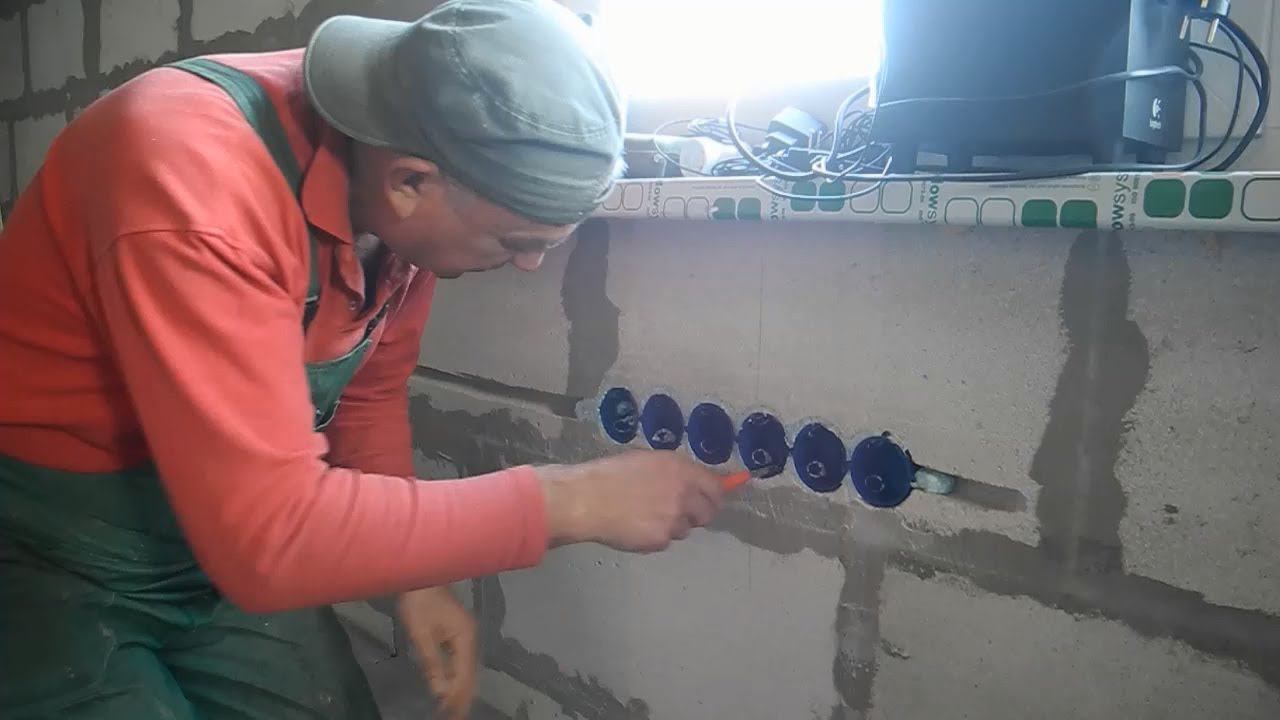 Как самому установить 6 розеток вместе ч.2