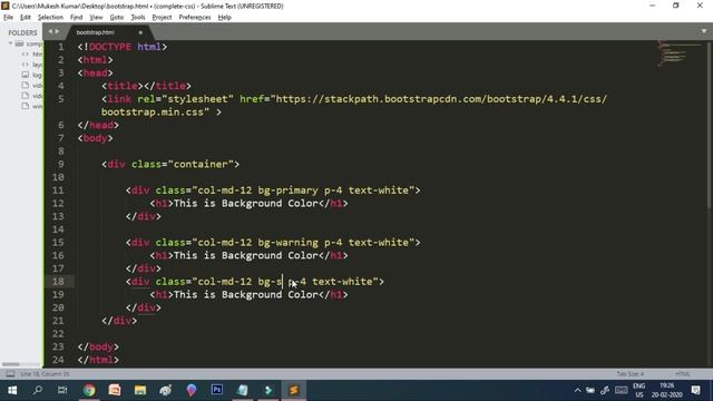 Colors in Bootstrap 4 | Text Colors | Background Colors in Bootstrap 4 ...