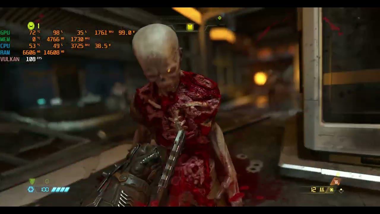 DOOMEternal.Ryzen 52600+RX 5500.FullHD,высокие.