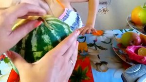 Как приготовить фруктовый желейный арбуз