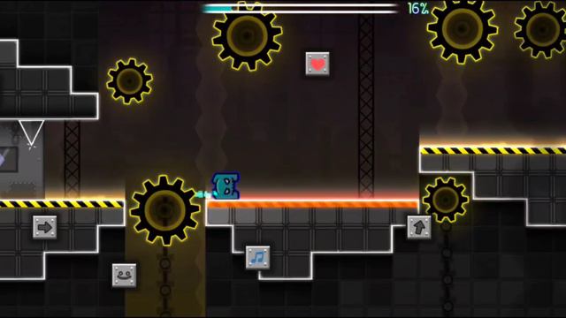 Прохождение Уровня thunder factory в geometry dash 2.2!