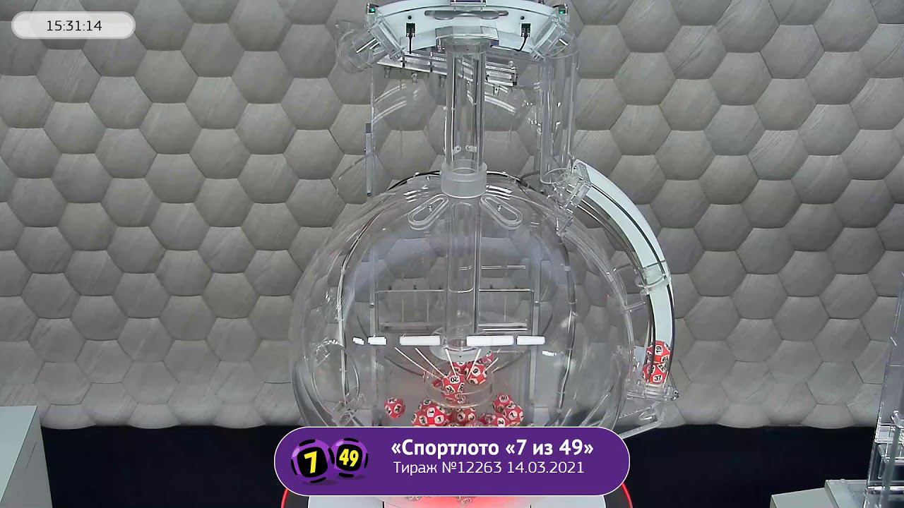 Столото представляет | Лотерея «Спортлото «7 из 49». Тираж № 12263 от 14.03.2021 г.