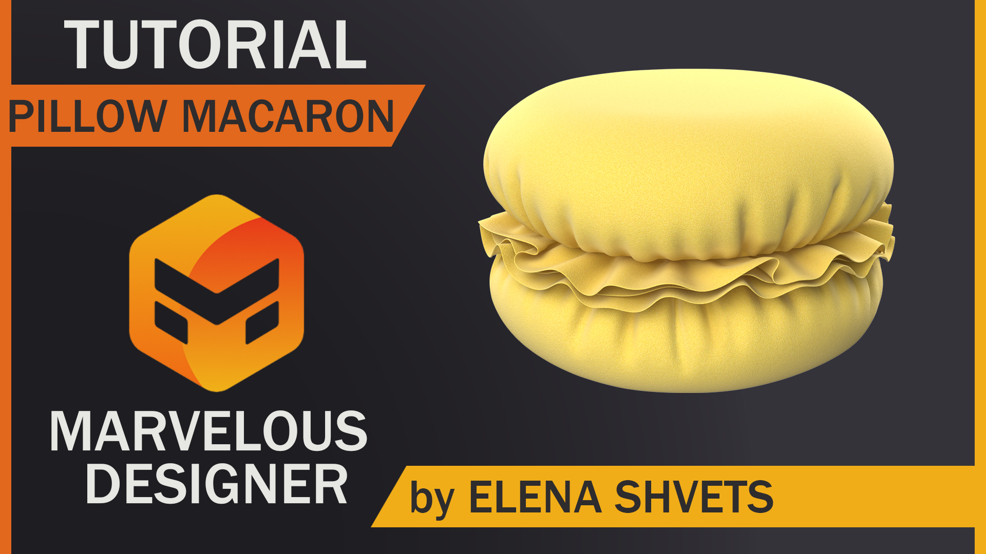 Подушка Макарон за 20 минут. Pillow Macaron in 20 minutes.