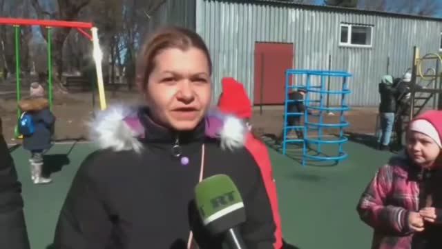 Жительница Мариуполя. Покажите это на весь мир!