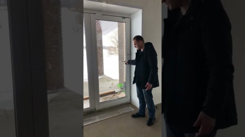 Портальная дверь на объекте