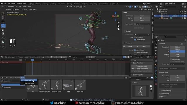Blender Pose Library Tutorial
