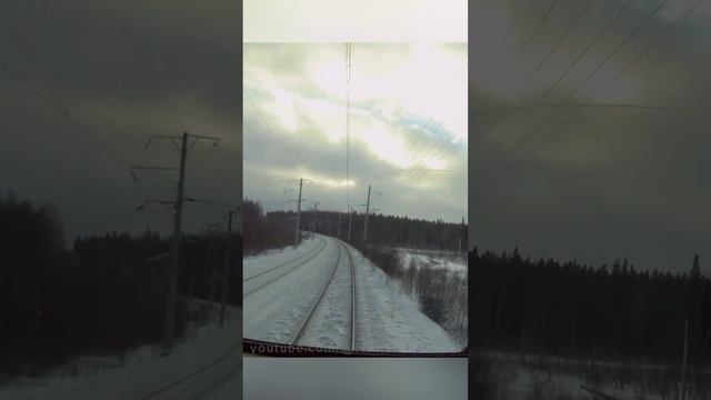 Есть ли у поезда навигатор в кабине? 🤔 Электричка ЭД9М
