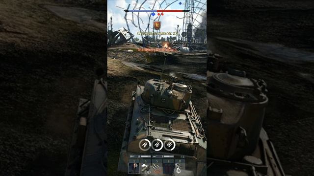 105-мм ШЕРМАНА WAR THUNDER #shorts