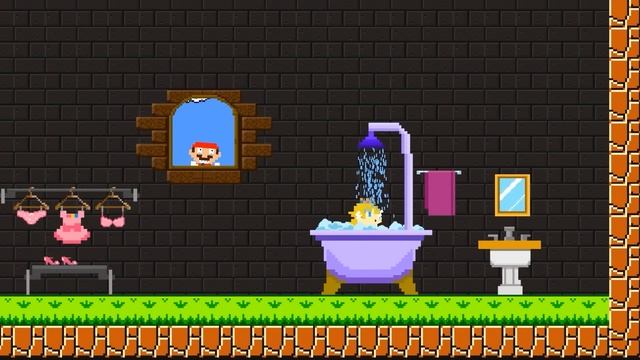 Mario Choosing Spiderman Ironman and Superman Clothes in Vending ...