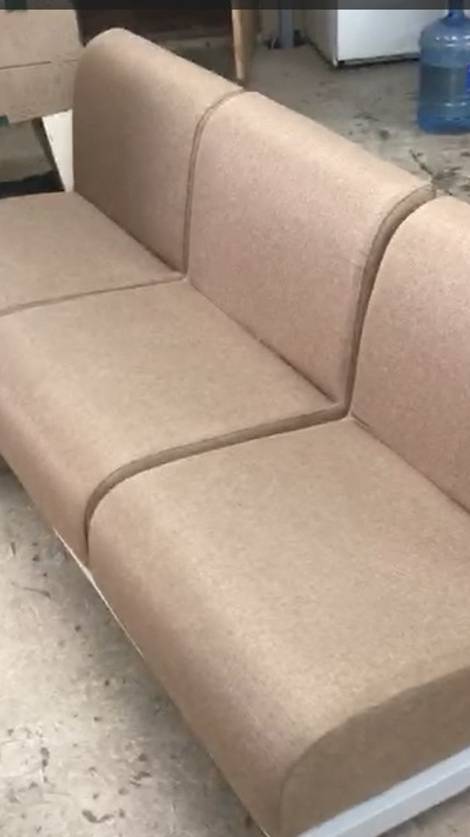 📌 Офисный диван КР Паркер в рогожке Dream luxe