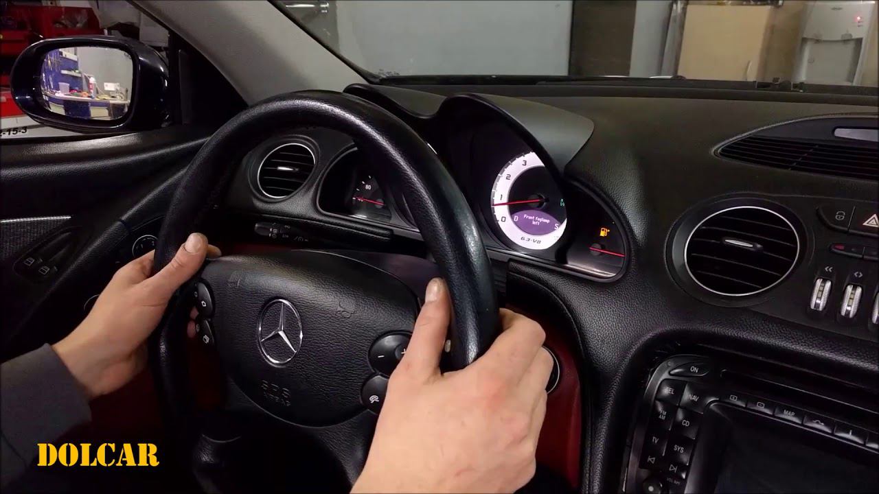 Подключение подрулевых лепестков (shift paddles) Mercedes 2001г.в. SL W230 не AMG 5,5