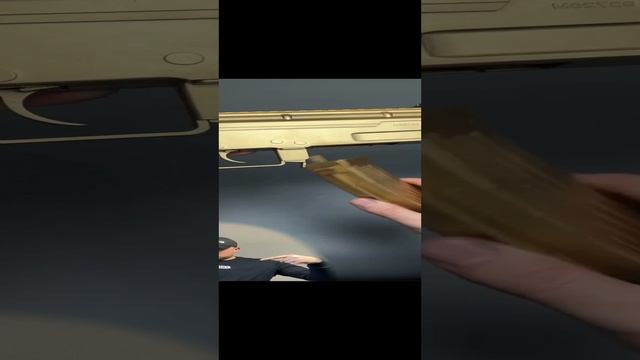 Игрушечный пневматический автомат Калашникова АК-47 с гидрогелевыми шариками #short #shorts