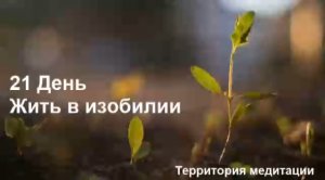 21 День Медитация Жить в изобилии