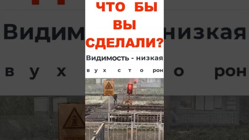Красный свет, школьник и две электрички: какие ваши действия в такой ситуации?