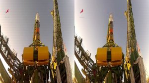 3D-видео. Вывоз РКН  "Союз-ФГ" на стартовый стол