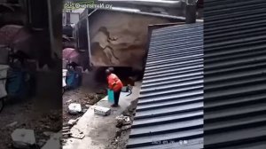 Повезло во время ДТП с грузовиком.mp4