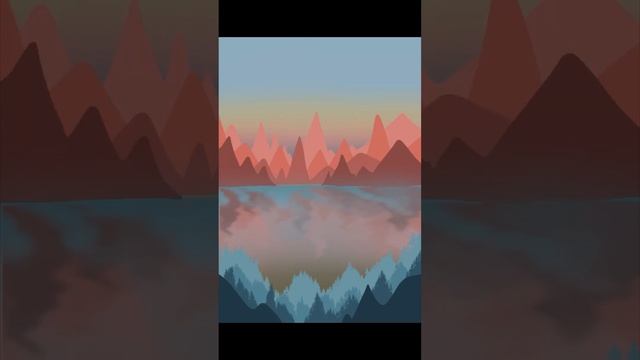Туториал горы на IPad Pro в программе Procreated